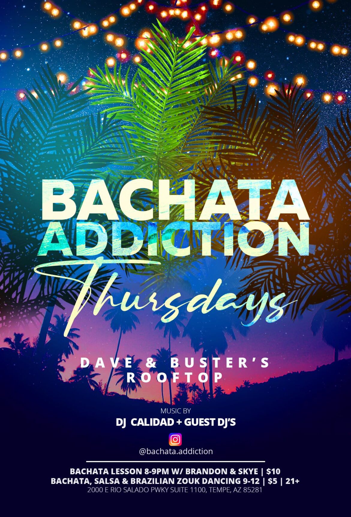 Bachata Addiction Thursday at Dave & Busters - GO Latin Dance